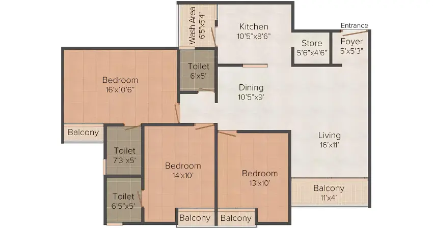 Goel Properties Pallavi CGHS Sector 20 Panchkula: 3BHK Apartments ...